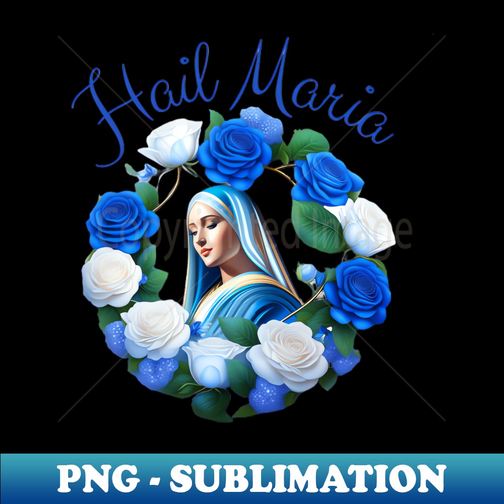 Marian blue bed of Roses - Exclusive Sublimation Digital Fil | Inspire ...