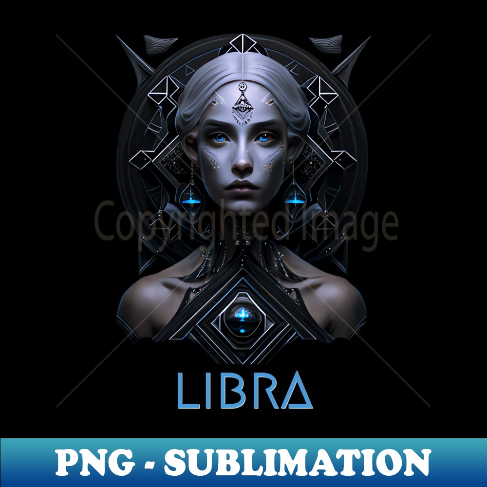 Zodiac Star Sign Libra female - Sublimation-Ready PNG File - | Inspire ...