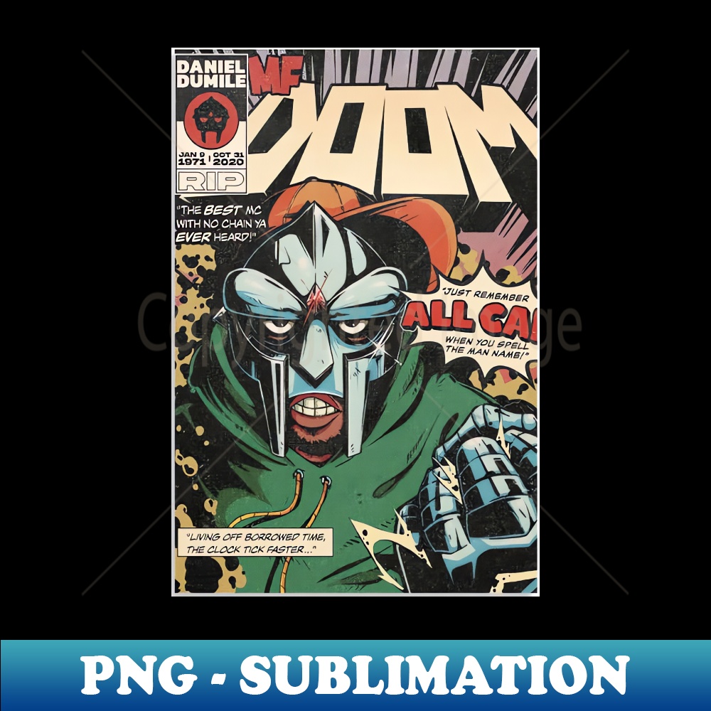 MF DOOM 2 - Creative Sublimation PNG Download - Fashionable | Inspire ...
