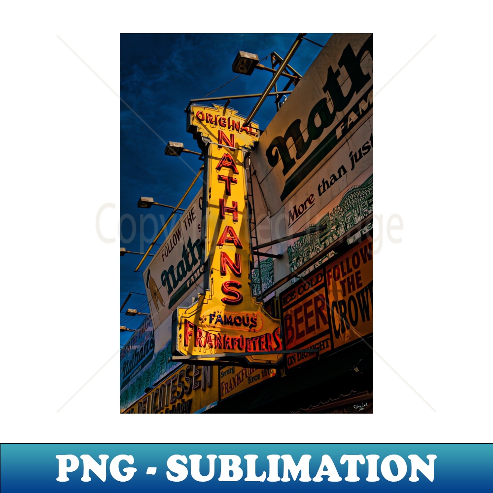 The Well Known Neon Sign at the Original Nathans Famous Fran | Inspire ...
