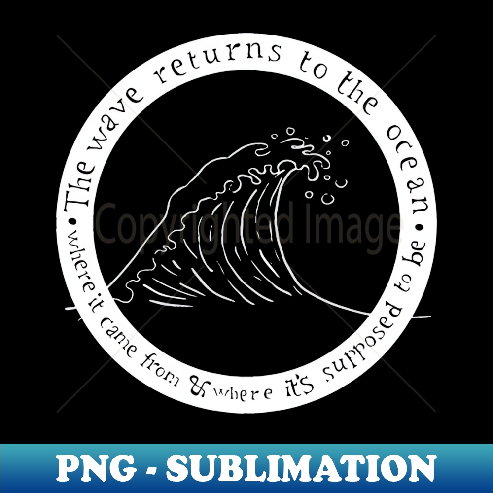 The wave returns to the ocean - High-Quality PNG Sublimation | Inspire ...