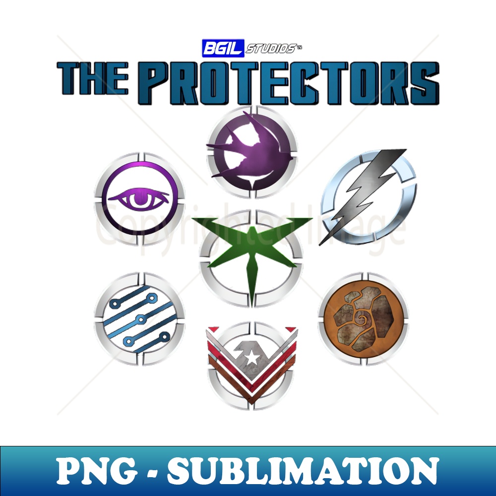 The Protectors Hero Emblem Logo - Modern Sublimation PNG Fil | Inspire ...