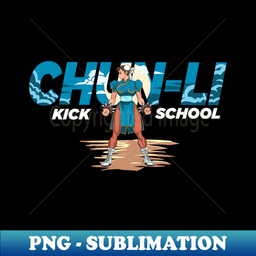 Chun-Li Kick School V3 - High-Resolution PNG Sublimation Fil | Inspire ...