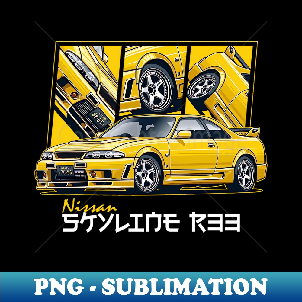 Nissan Skyline r33 GTR JDM Car - Aesthetic Sublimation Digit | Inspire ...
