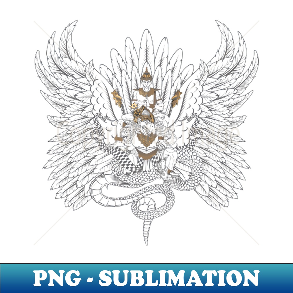 Garuda and Vishnu insignia line art - Professional Sublimati - Inspire ...