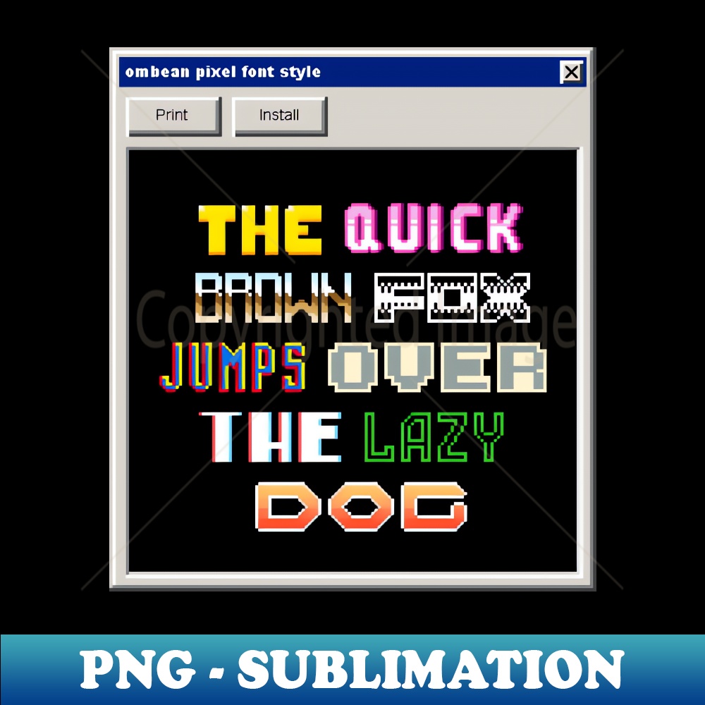 windows Pixel Font - The quick brown fox jumps over the lazy | Inspire Uplift