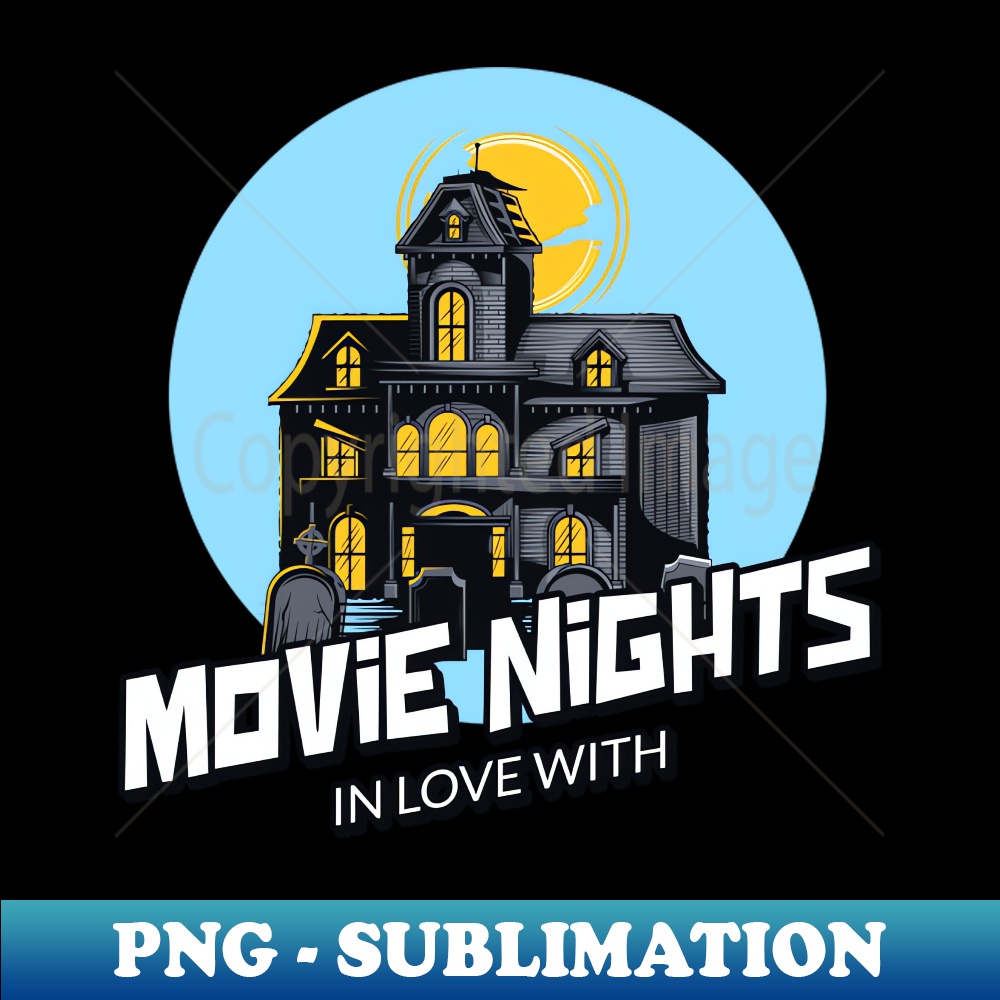 Watching movies In love with movie nights - PNG Sublimation | Inspire Uplift