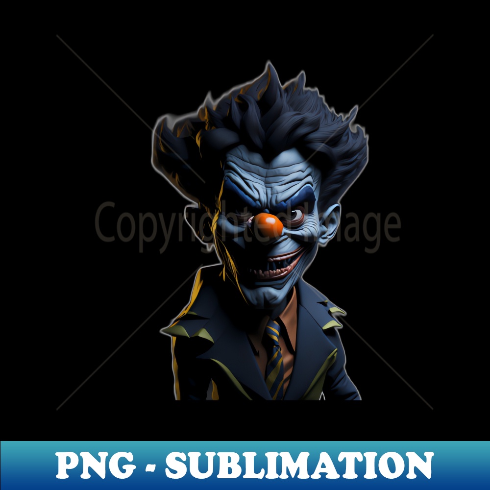 creepy clown with blue skin - High-Resolution PNG Sublimatio | Inspire ...