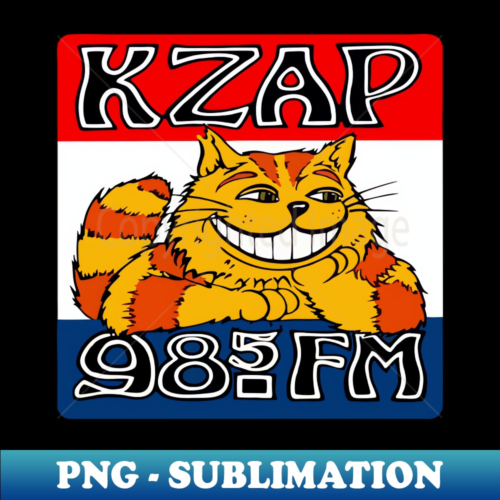 KZAP Radio Station - Premium PNG Sublimation File - Instantl | Inspire ...