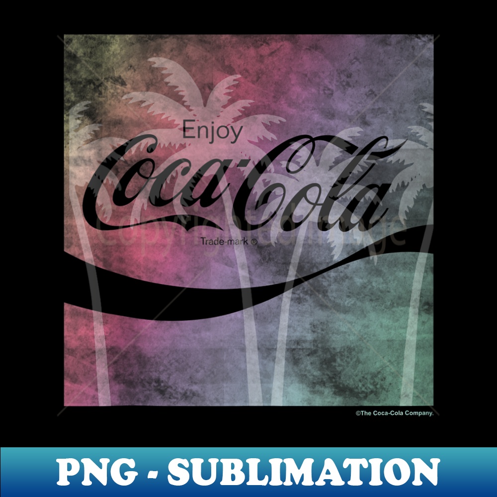 Coca-Cola Tropical Gradient Logo - Sublimation-Ready PNG Fil | Inspire ...