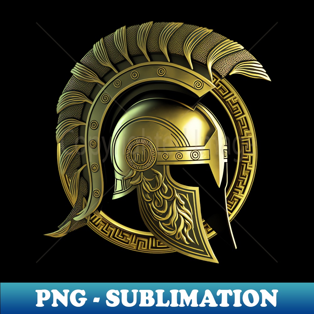Spartan Helmet Gold Warrior Gladiator Symbol Sparta 300 Rome - Inspire ...