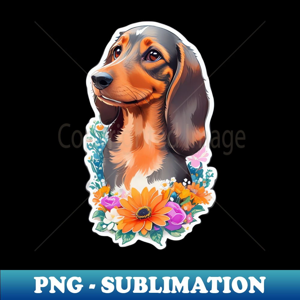 Cute Dachshund Sticker - Cool Animal - Premium PNG Sublimati | Inspire ...