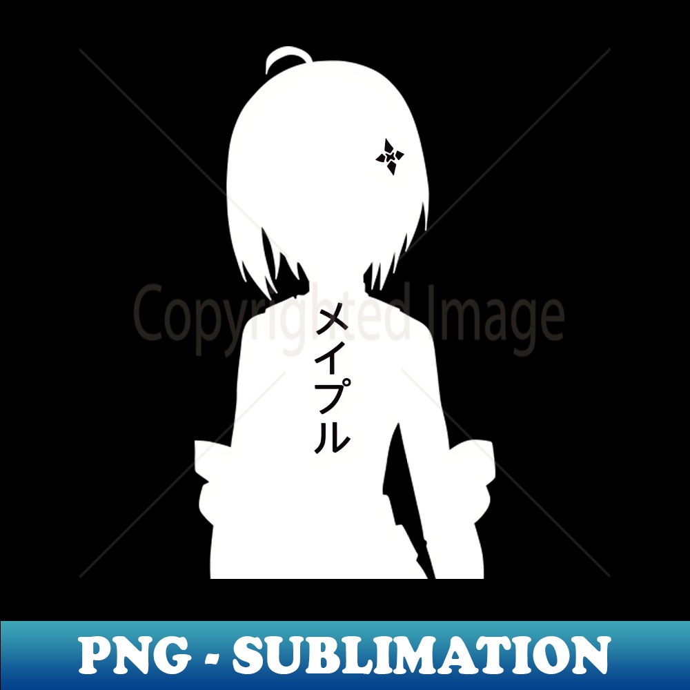 BOFURI White Silhouette Anime Characters Maple with Her Hair | Inspire ...