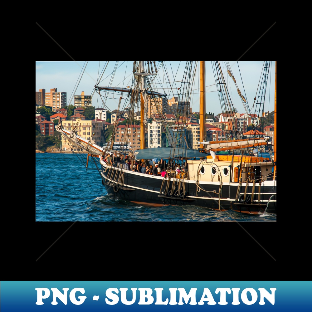 Southern Swan Sailing Ship Sydney Harbour Australia - Artist | Inspire ...