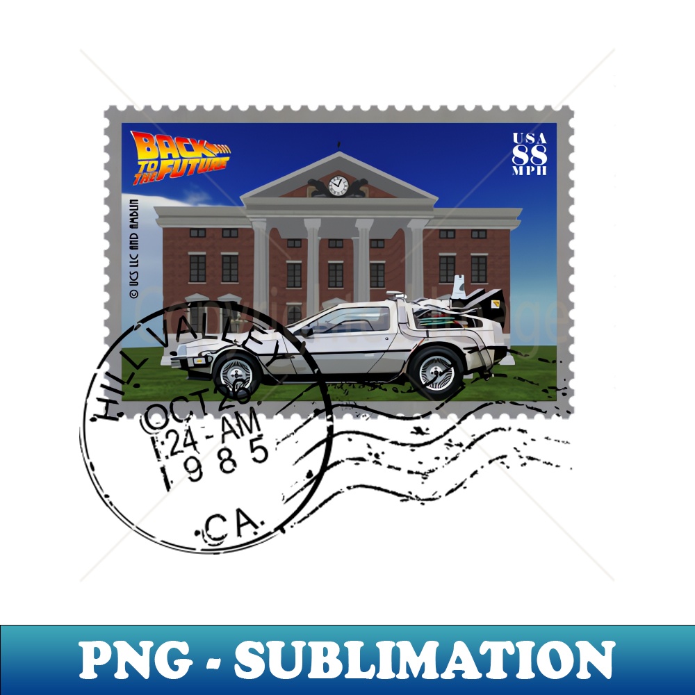 BACK TO THE FUTURE - BTTF DAY STAMP - Sublimation-Ready PNG | Inspire ...