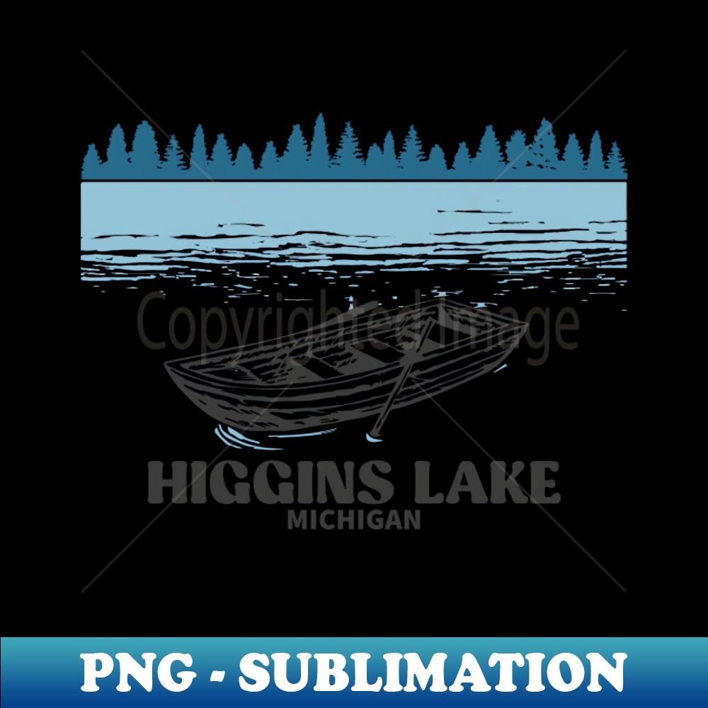 Higgins Lake Michigan - High-Resolution PNG Sublimation File | Inspire ...