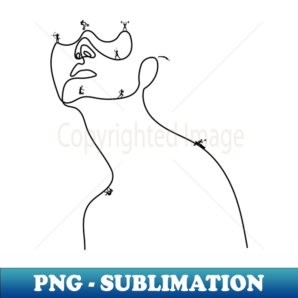 The Olympics One Line Drawing One Line Art Minimal Minim | Inspire Uplift