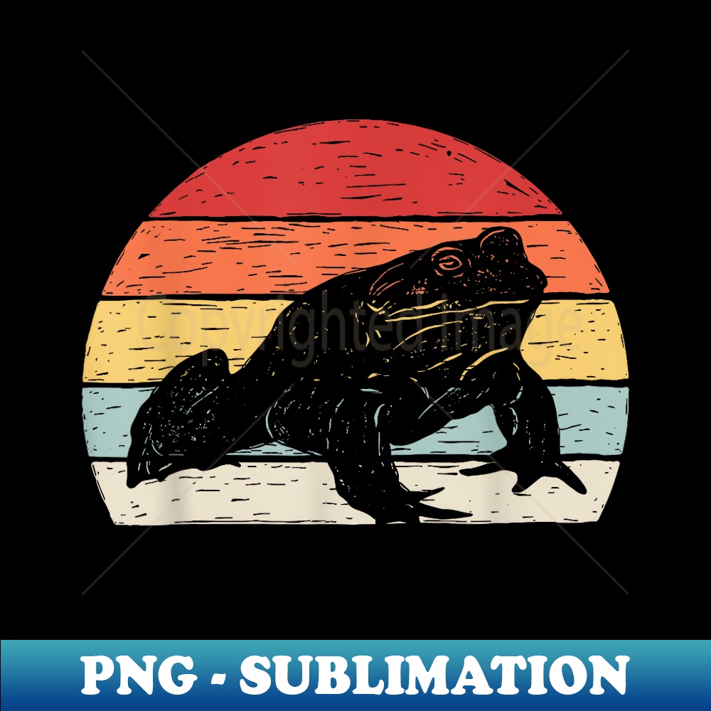 Vintage Retro American Bullfrog - PNG Transparent Sublimatio | Inspire ...