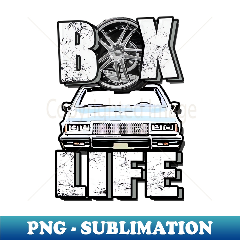 Box Life White Car - Instant PNG Sublimation Download - Fash | Inspire ...