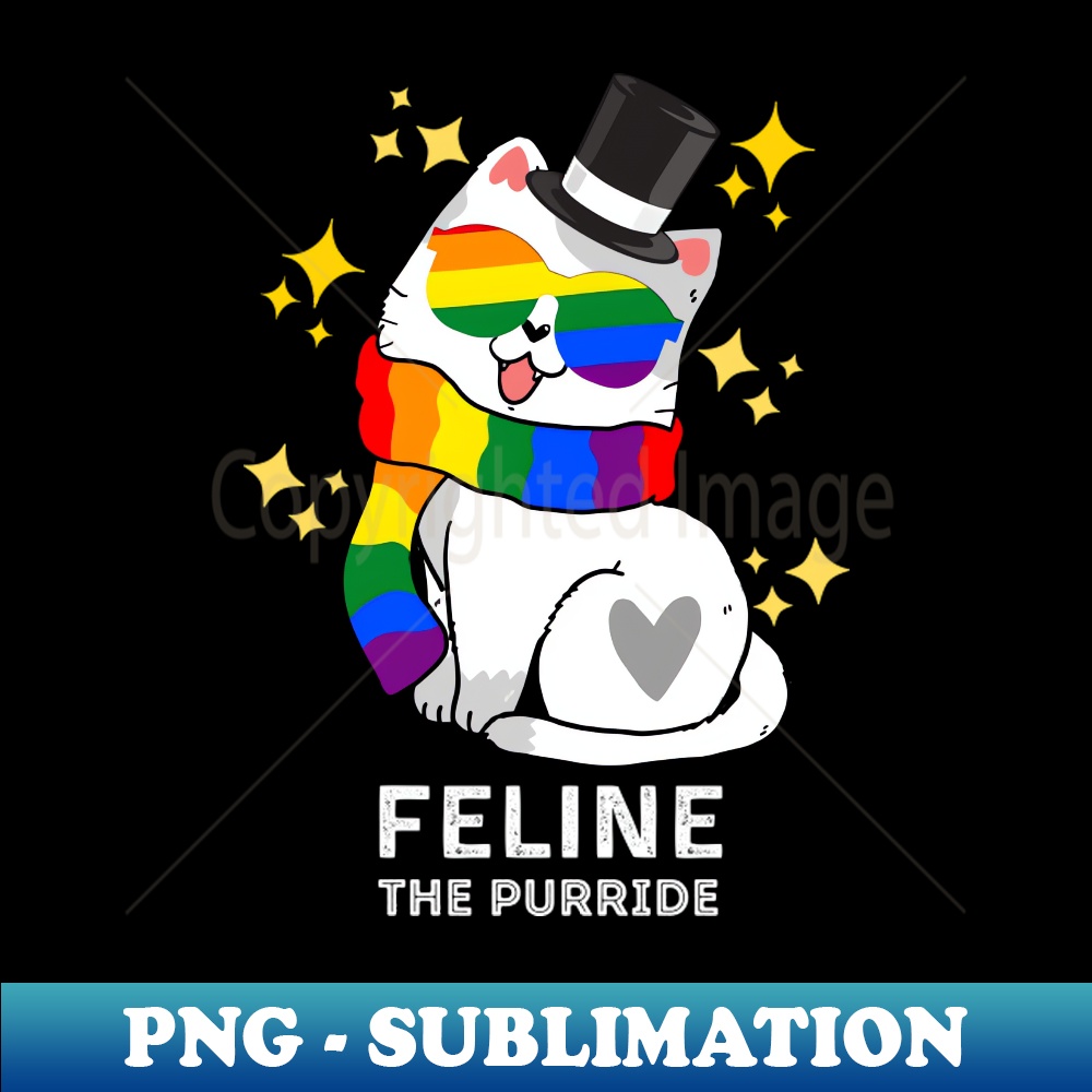 Feline The Purride LGBT Pride Cat of LGBT Gay Pride Cat - El | Inspire ...