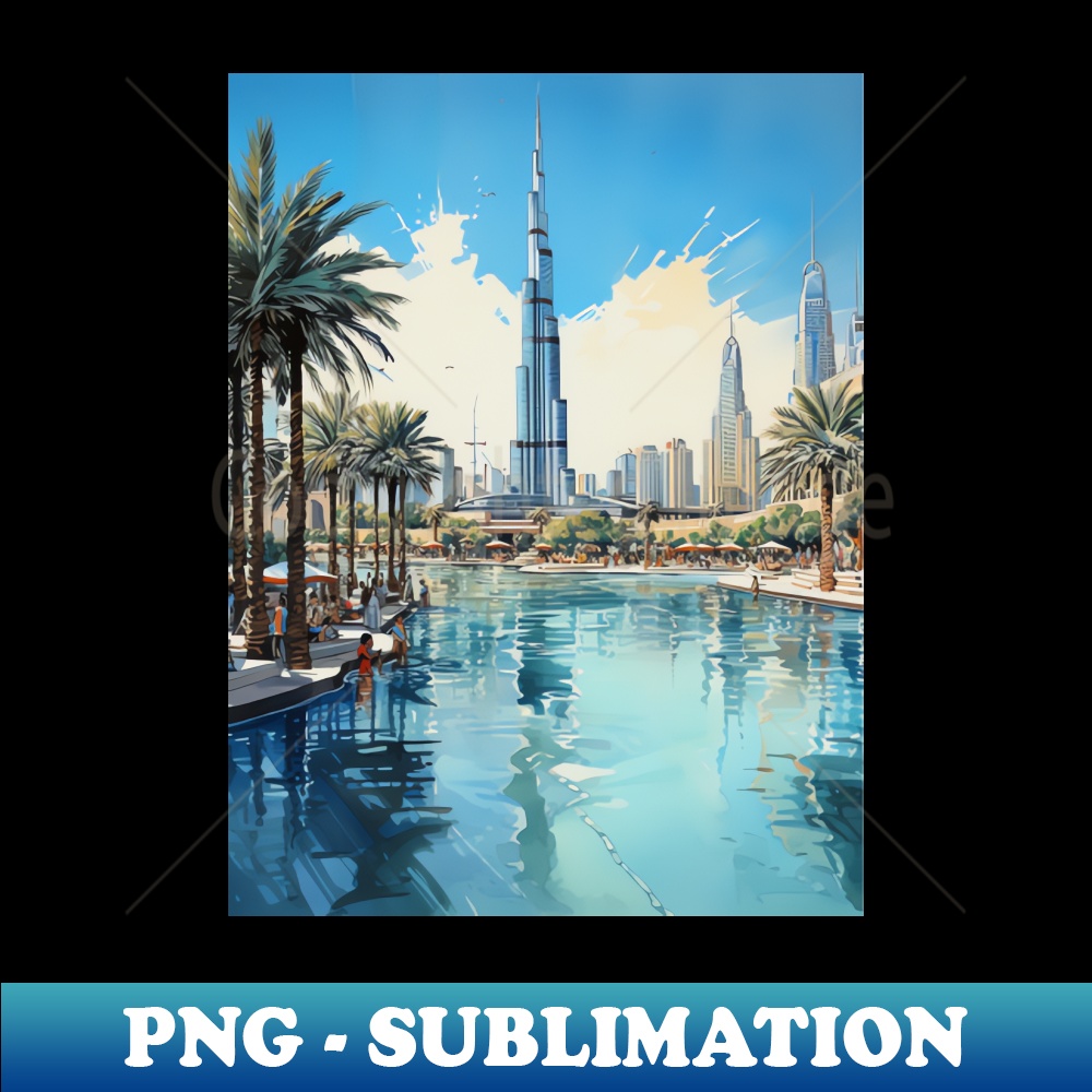 Dubai Impressionism - Stylish Sublimation Digital Download - | Inspire ...