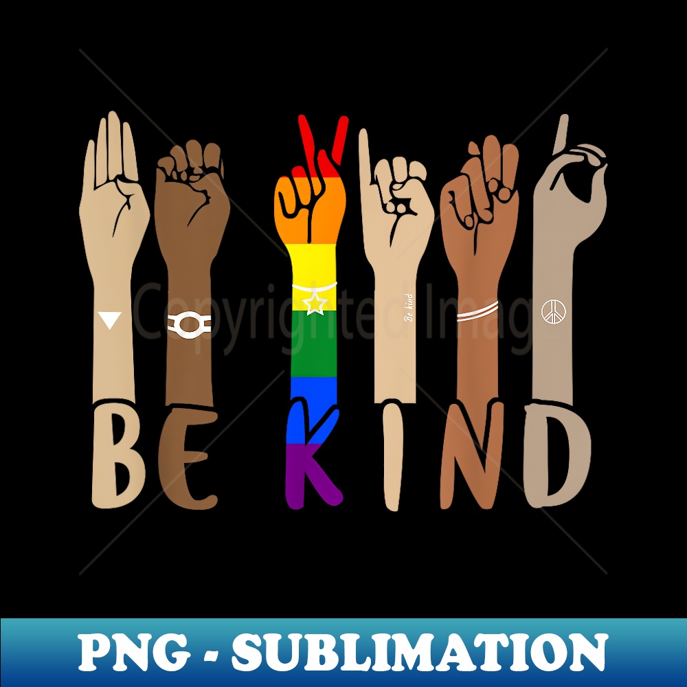 Be Kind Sign Language Hand Talking LGBT Gay Les Pride ASL - | Inspire ...