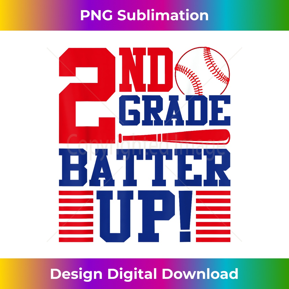 2nd Grade Batter Up Back To School Second Grade Baseball Boy | Inspire Uplift