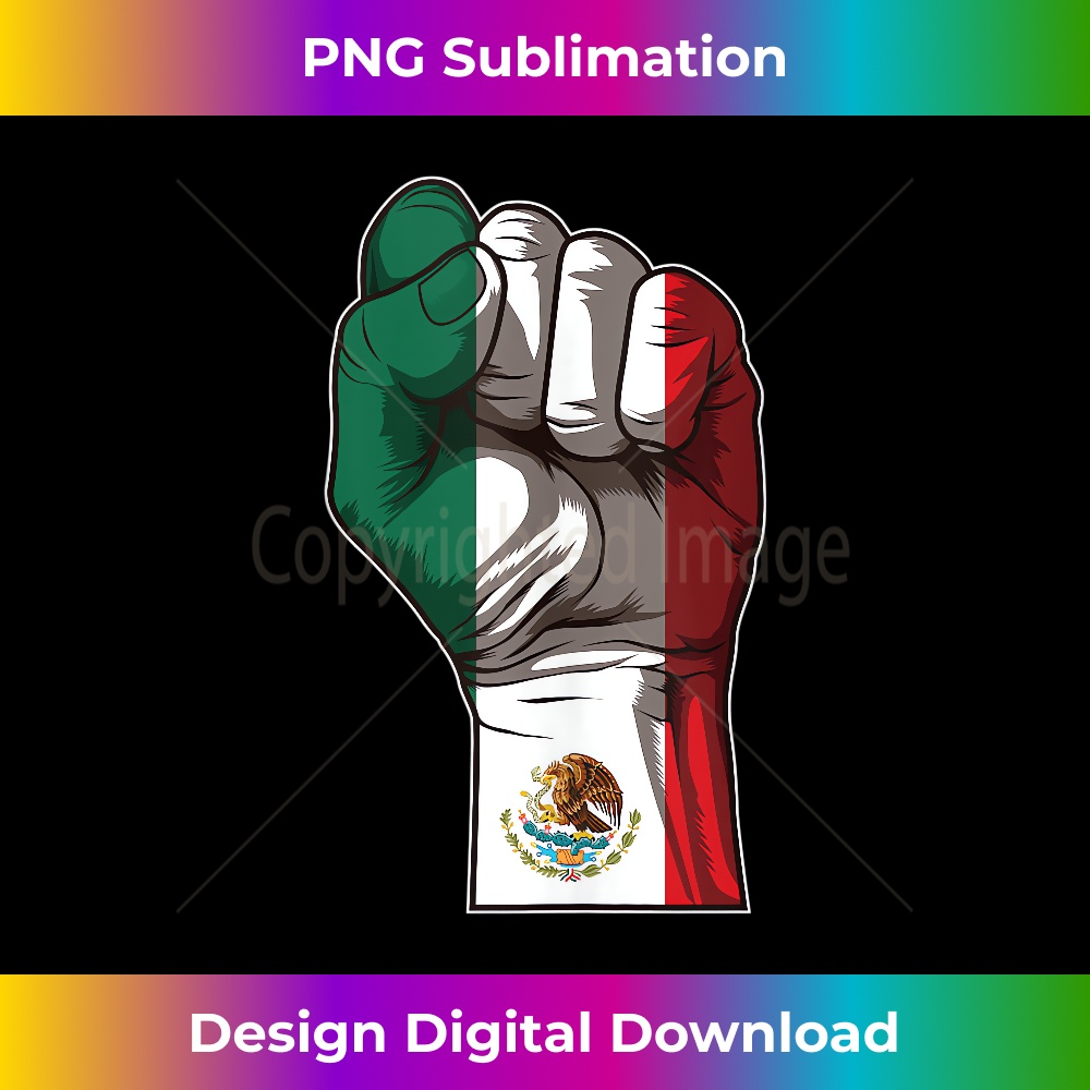Mexican Pride - Raised Fist Mexico Flag - Hecho En Mexico Ta | Inspire ...