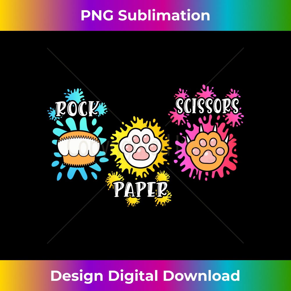 Rock Paper Scissors Hand Game Meme Animal Paw Cat Long Sleev | Inspire ...