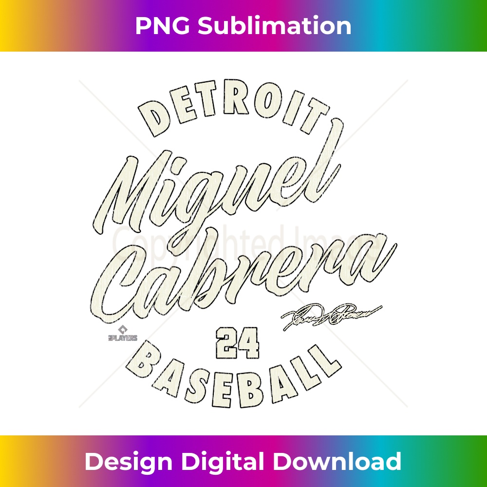 Miguel Cabrera Detroit Baseball Vintage Cursive MLBPA Long S | Inspire ...