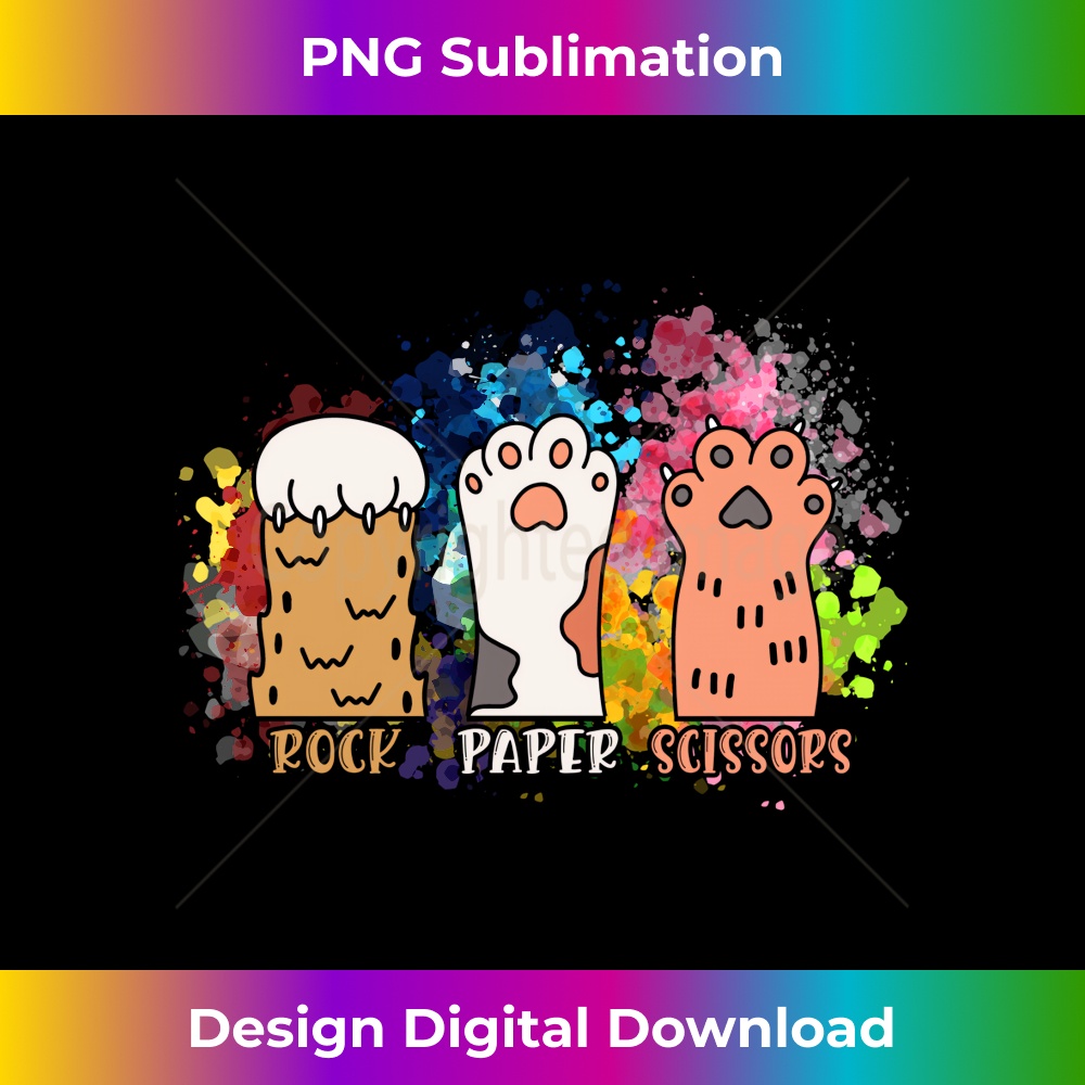 Rock Paper Scissors Hand Game Meme Animal Paw Cat Long Sleev | Inspire ...