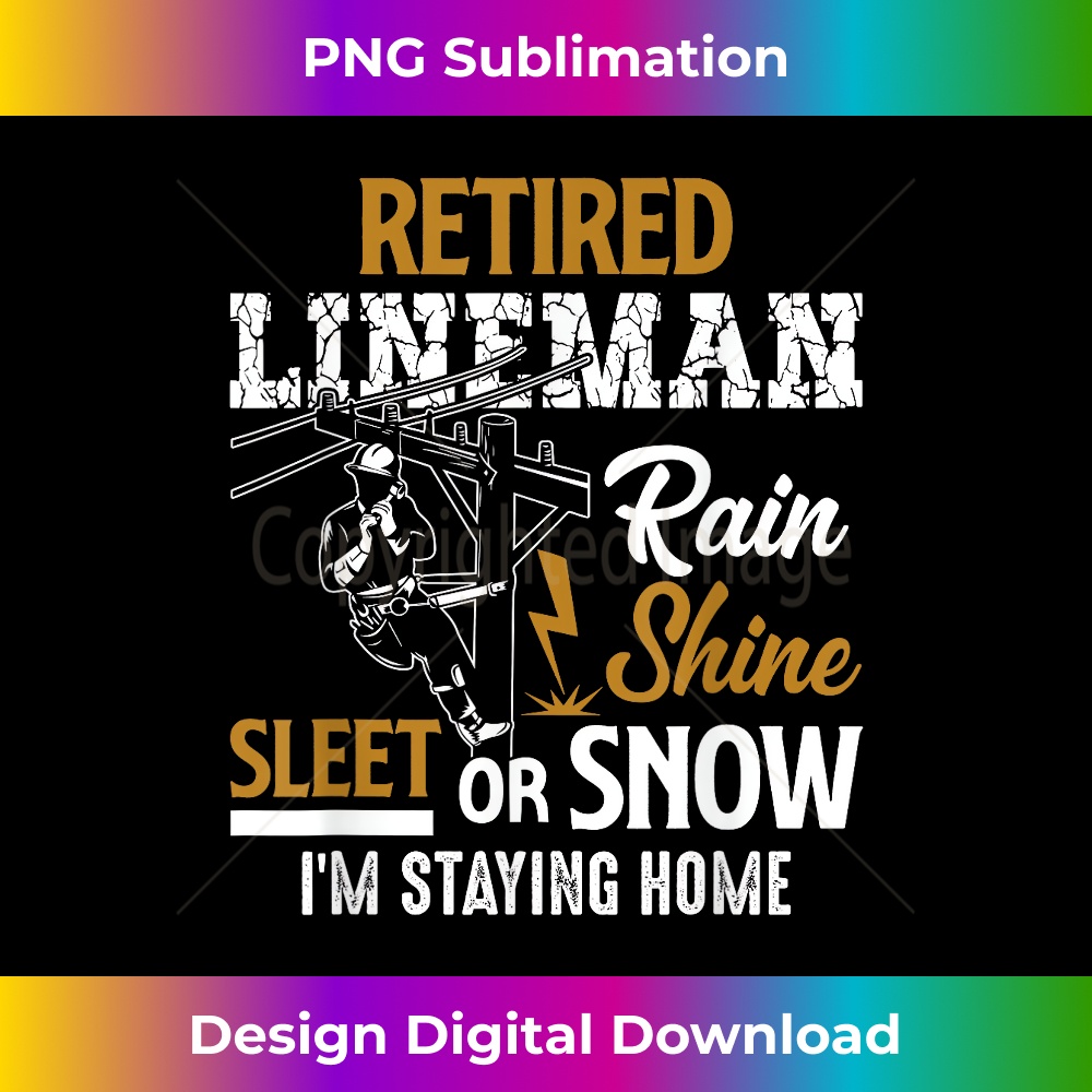 Retired Lineman Man Woman Funny Retirement Gift - Artisanal | Inspire ...