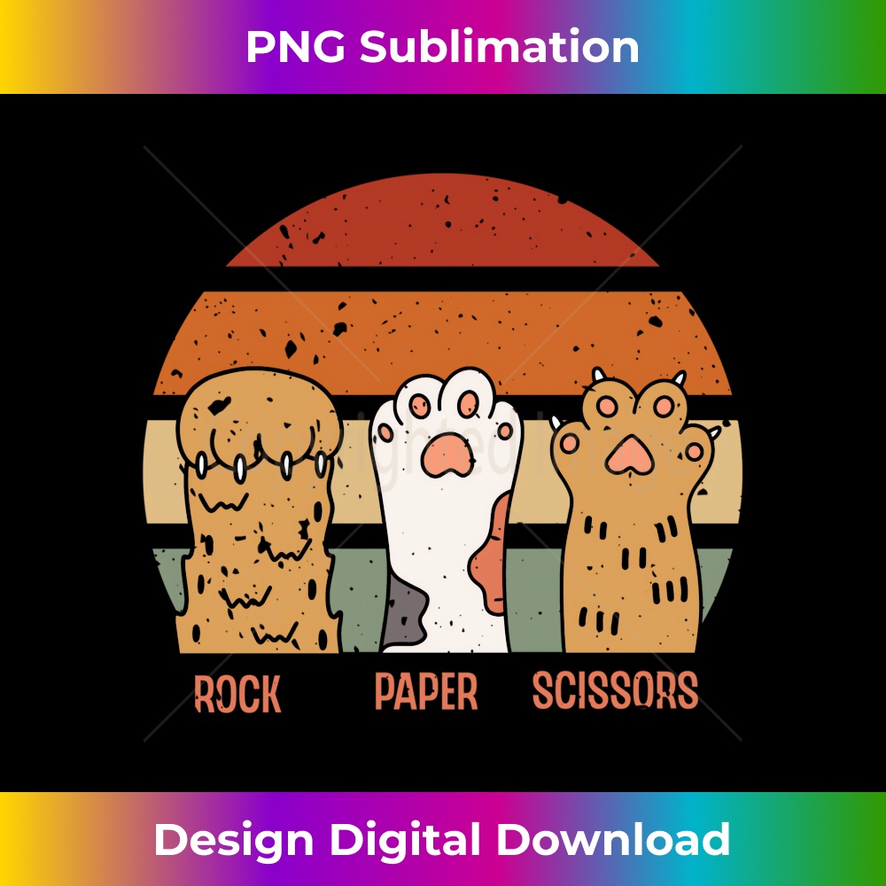 Rock Paper Scissors Hand Game Meme Animal Paw Cat Long Sleev | Inspire ...