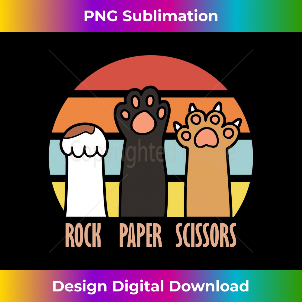 Rock Paper Scissors Hand Game Meme Animal Paw Cat Long Sleev | Inspire ...