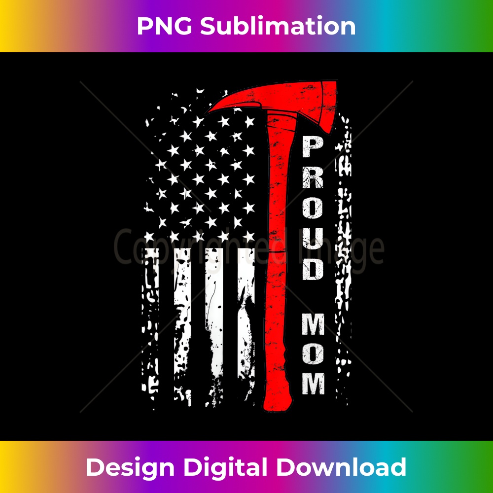 Womens Firefighter Mom Proud Mom of Brave Firefighter Tank T | Inspire ...