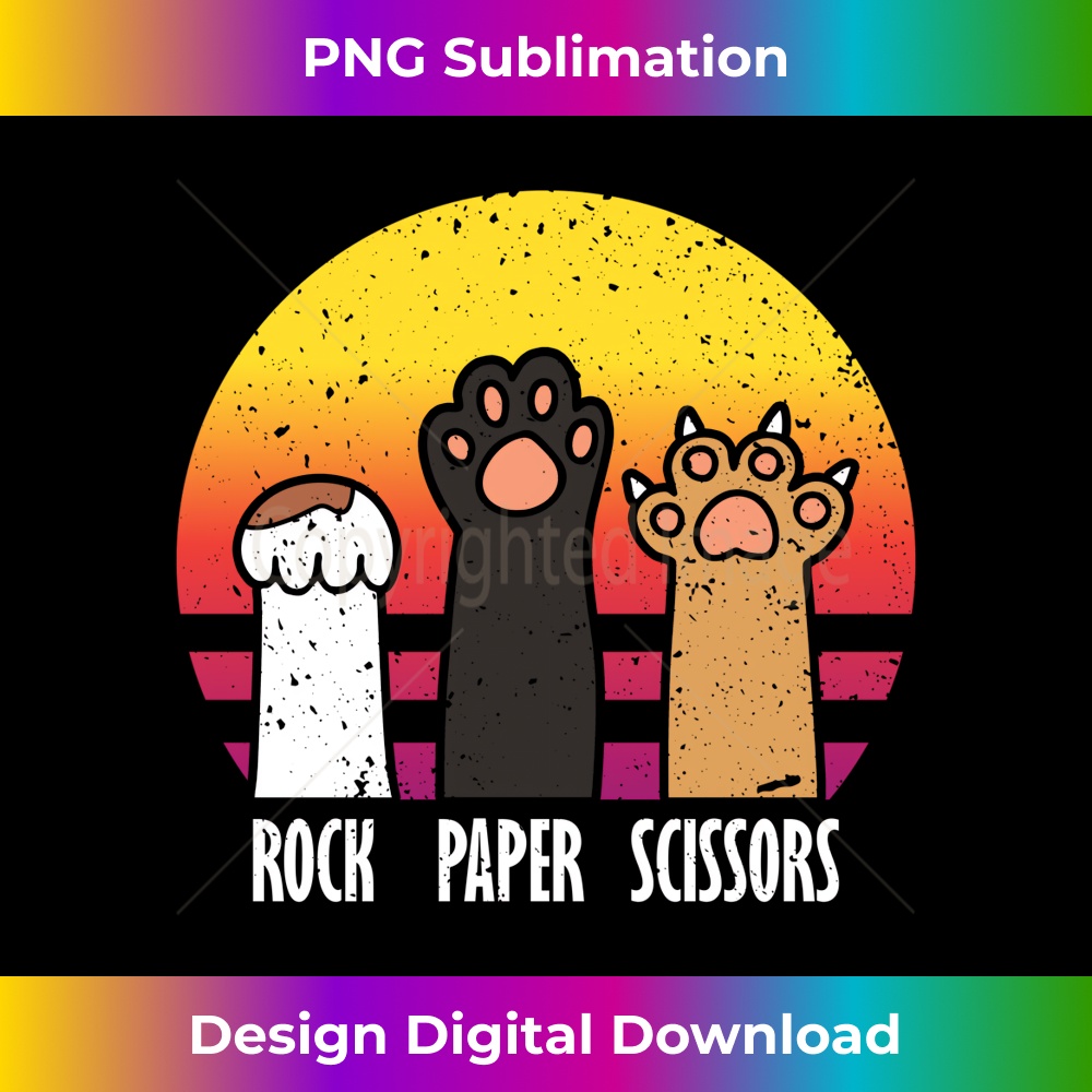 Rock Paper Scissors Hand Game Meme Animal Paw Cat Long Sleev | Inspire ...