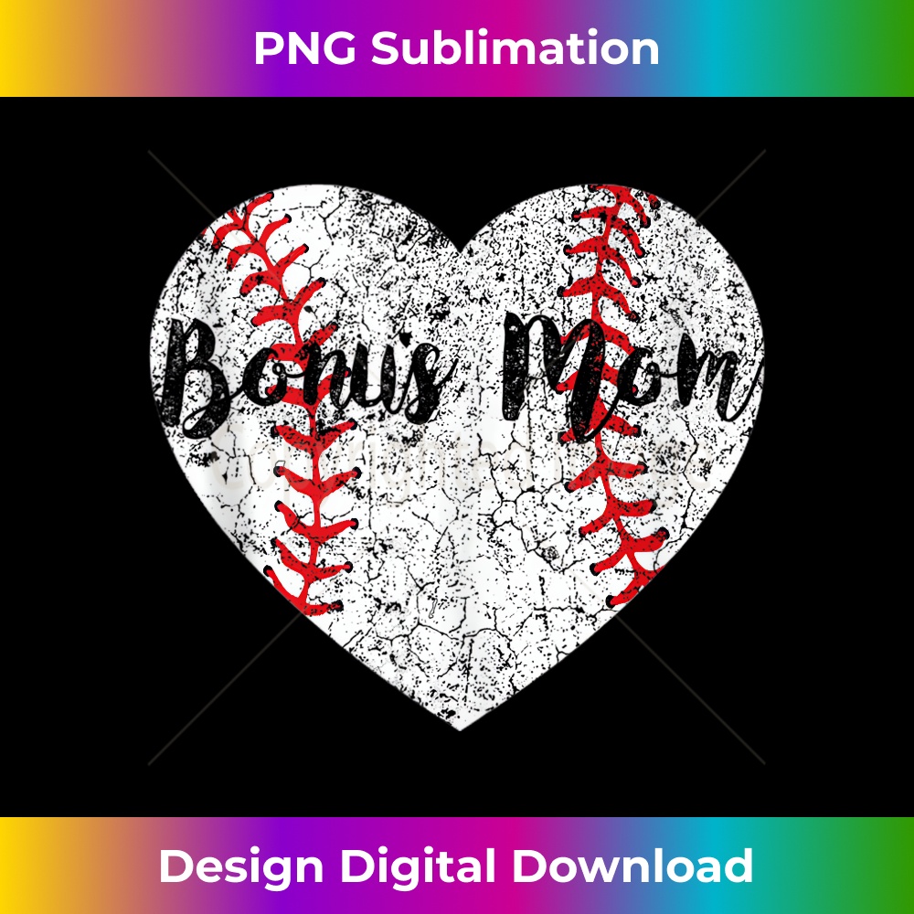 Baseball Softball Ball Heart Bonus Mom Mother's Day Tank Top | Inspire ...