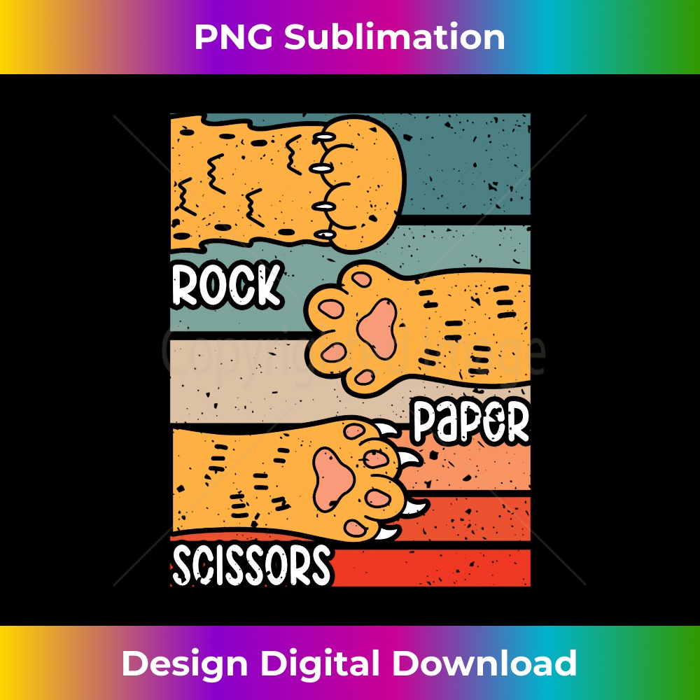 Rock Paper Scissors Hand Game Meme Animal Paw Cat Long Sleev | Inspire ...