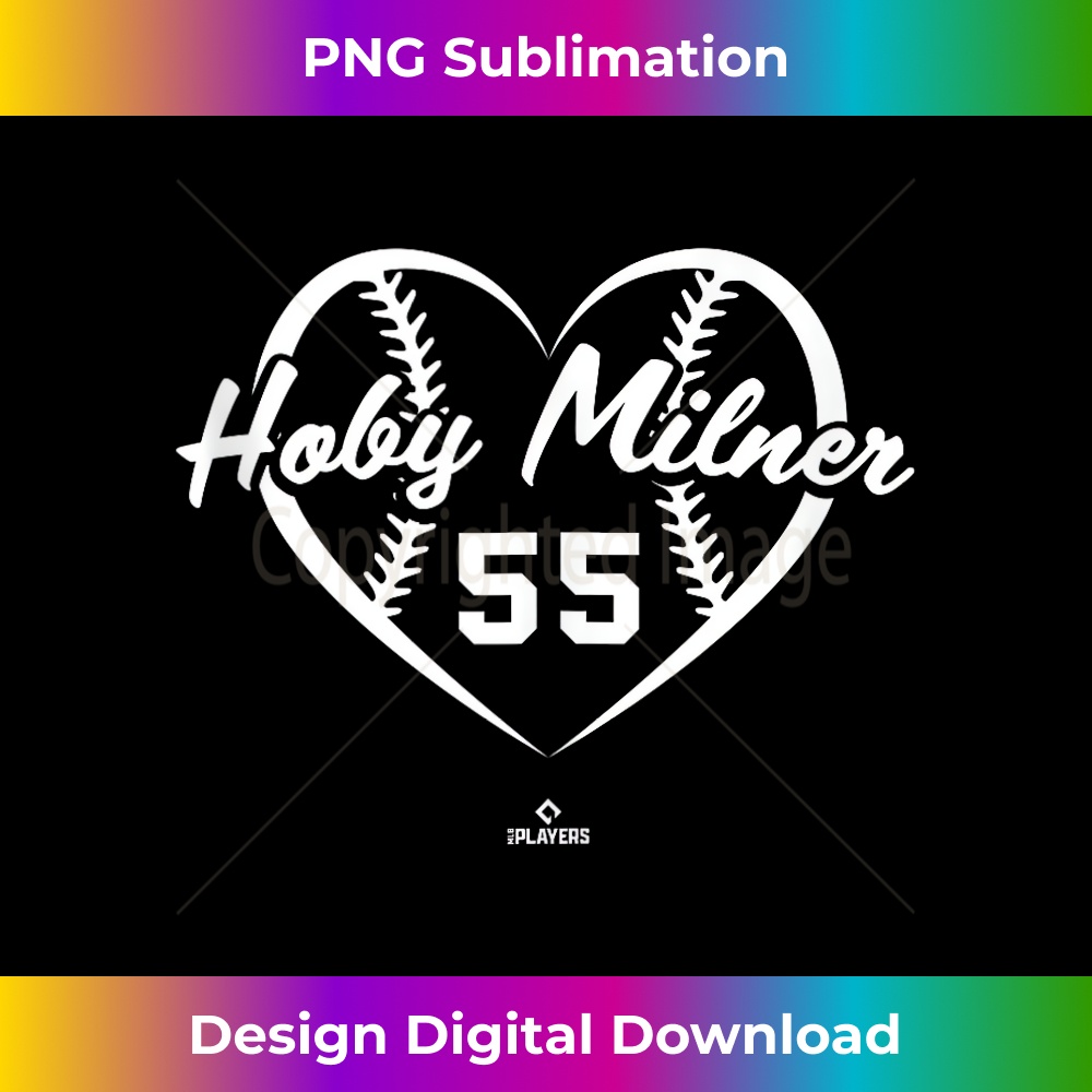 Baseball Heart Number Hoby Milner Milwaukee MLBPA Tank Top - | Inspire ...