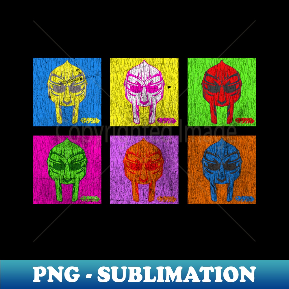 MF Doom Pop Art Style Vintage v2 - Instant Sublimation Digit | Inspire ...