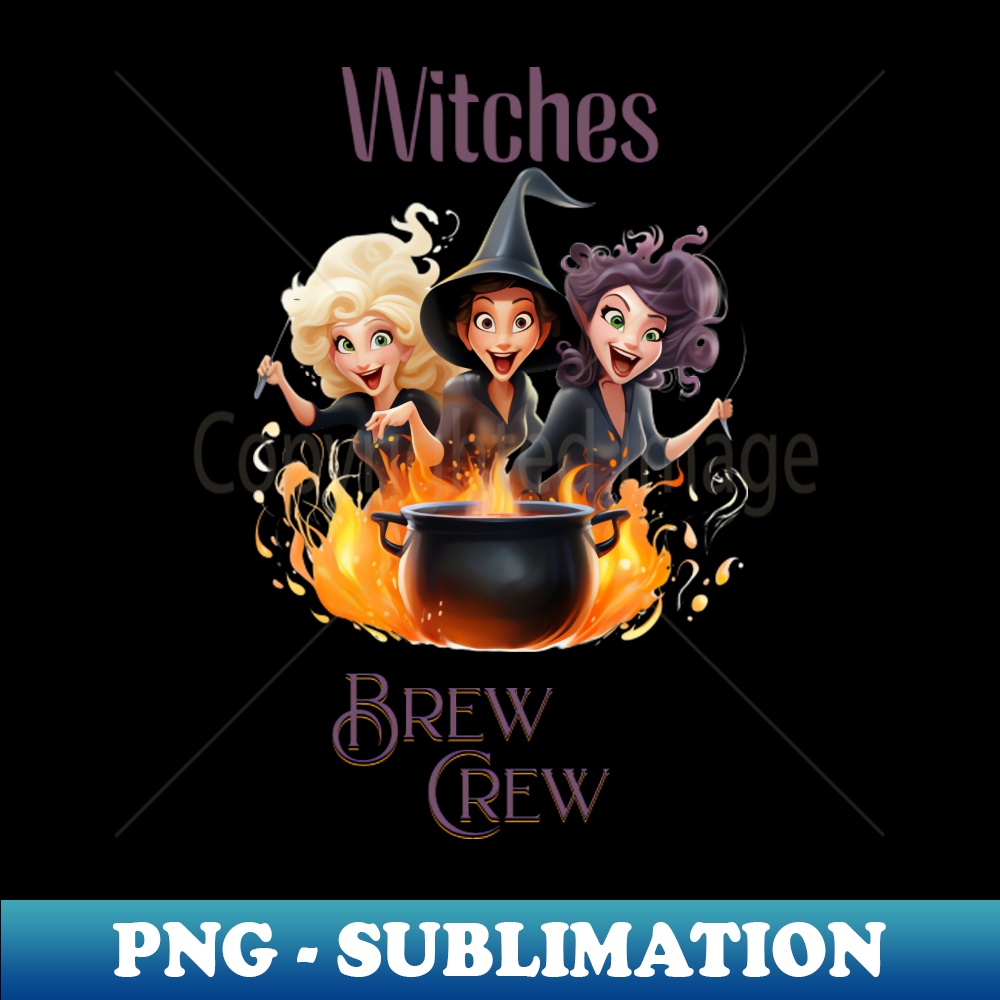 Halloween Witches Brew Crew - PNG Transparent Digital Downlo | Inspire ...