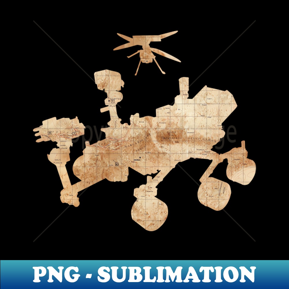 Perseverance Mars Rover - PNG Transparent Sublimation File | Inspire Uplift