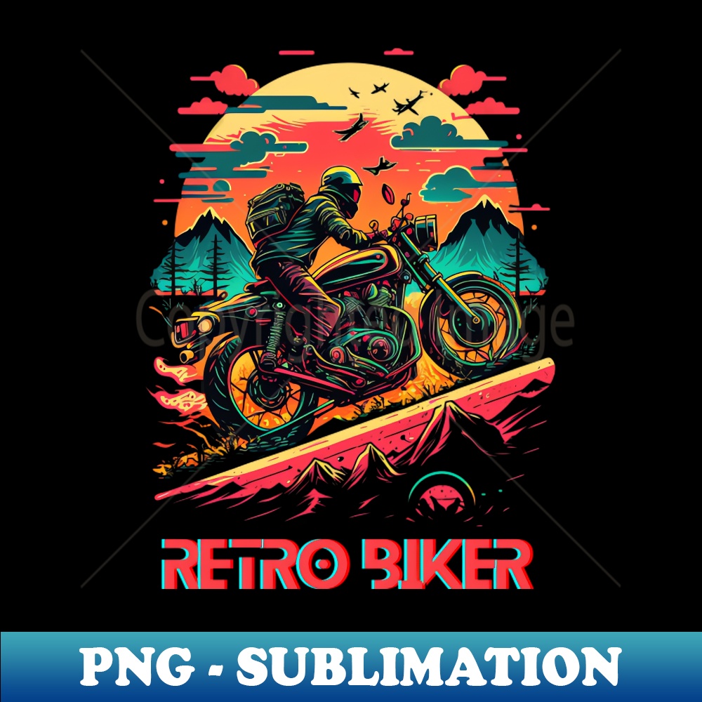 Ride into the Retro Future Vintage Synthwave Motorcycle Gear - Inspire ...