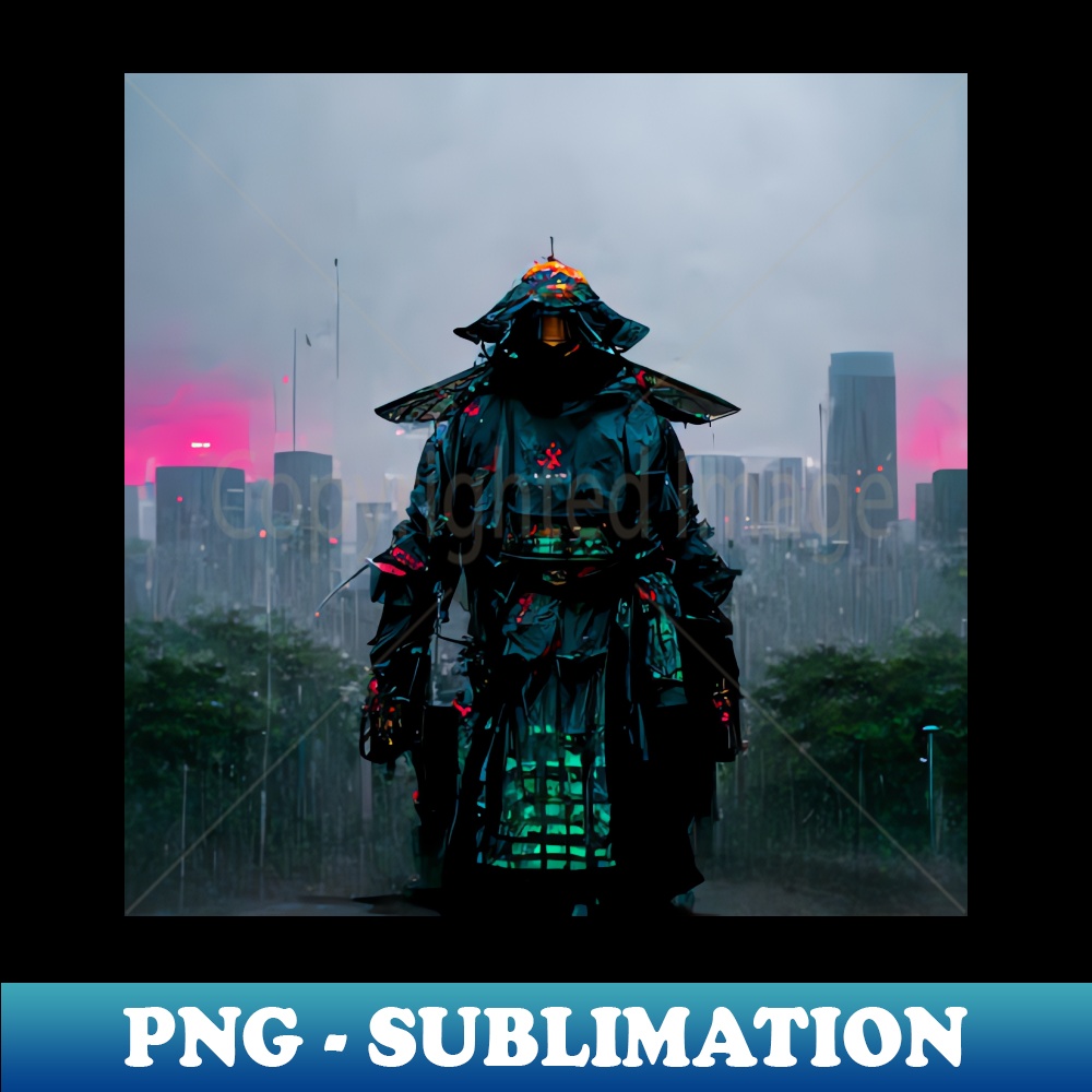 Augmented - Cyberpunk Samurai - Unique Sublimation PNG Downl - Inspire ...