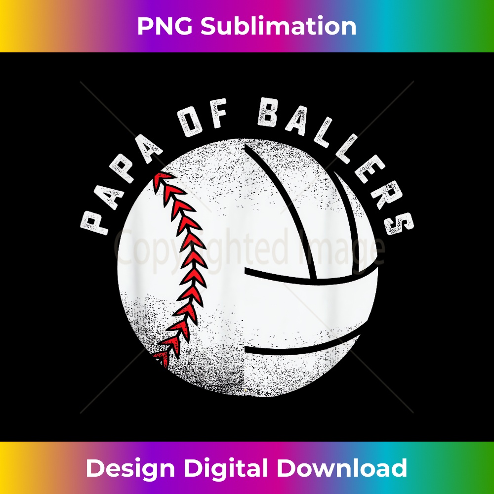 Papa Baseball Volleyball Player Daughter Son Sports Team Dad - Inspire ...