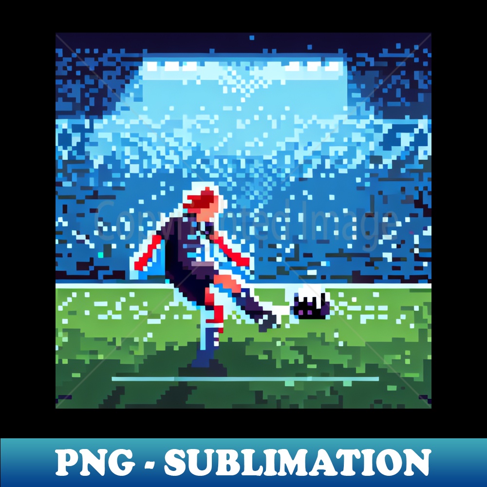 A person playing soccer in a stadium pixel art - PNG Sublima | Inspire ...