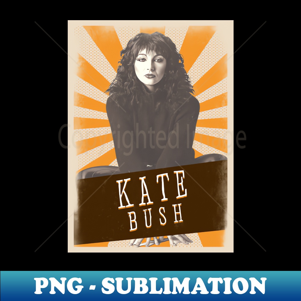 Vintage Asthetic Kate Bush - PNG Transparent Sublimation Des | Inspire ...