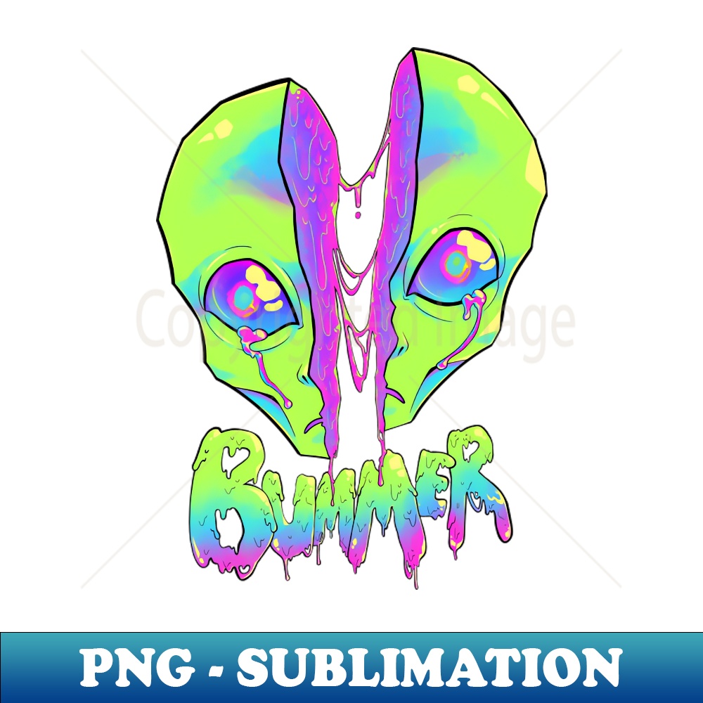 Bummer Alien - Retro PNG Sublimation Digital Download - Add | Inspire ...