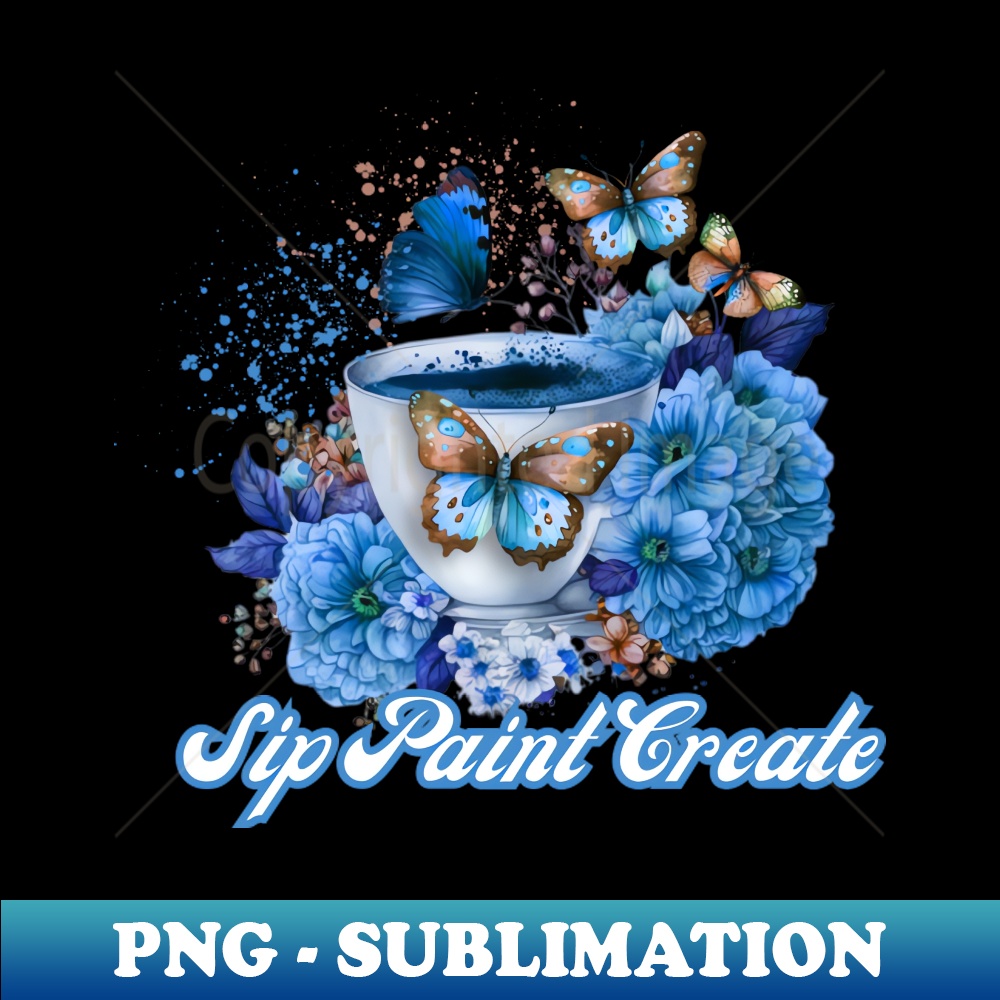 Sip paint create - Aesthetic Sublimation Digital File - Perf - Inspire ...