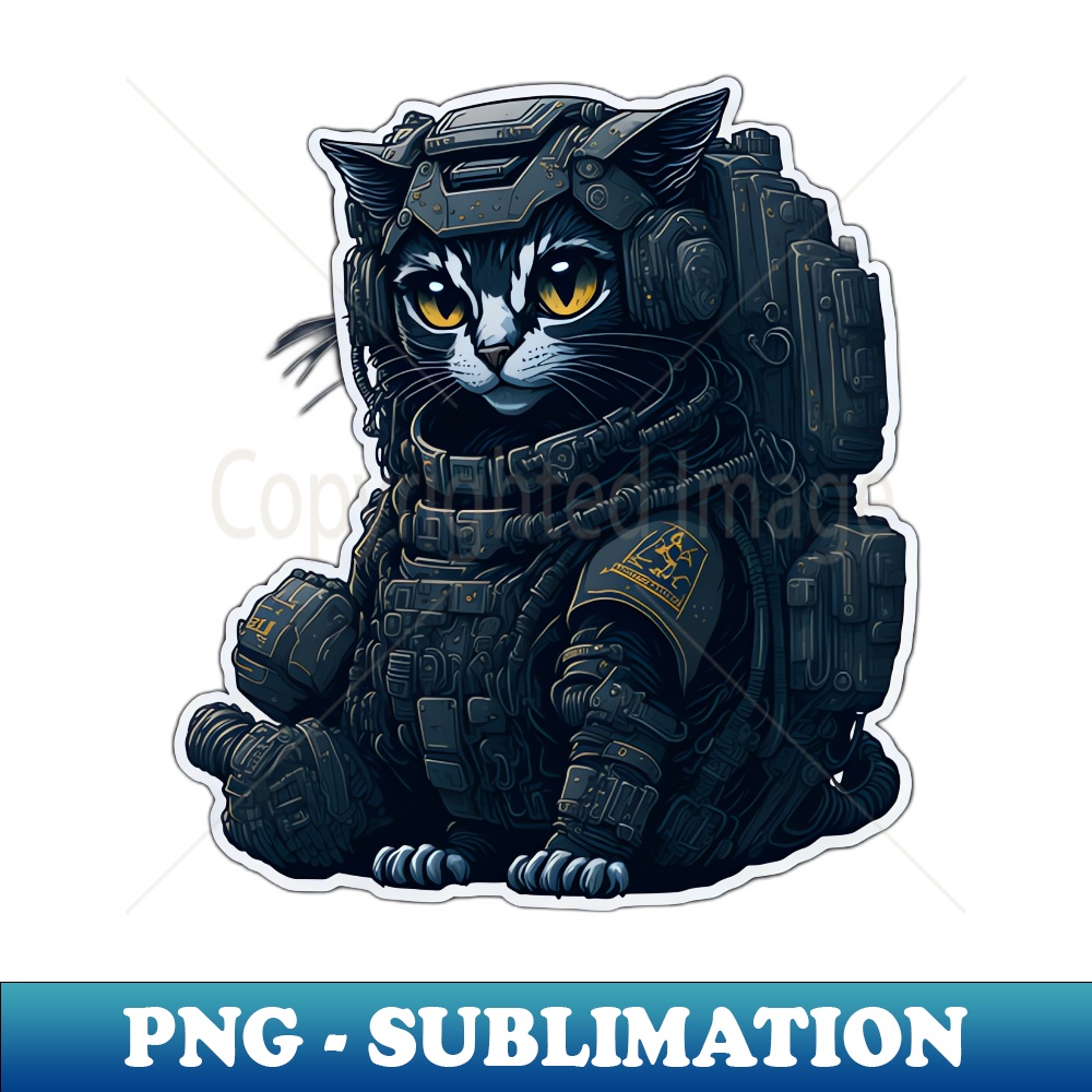 Mecha Cat016 - PNG Transparent Sublimation File - Stunning S - Inspire ...